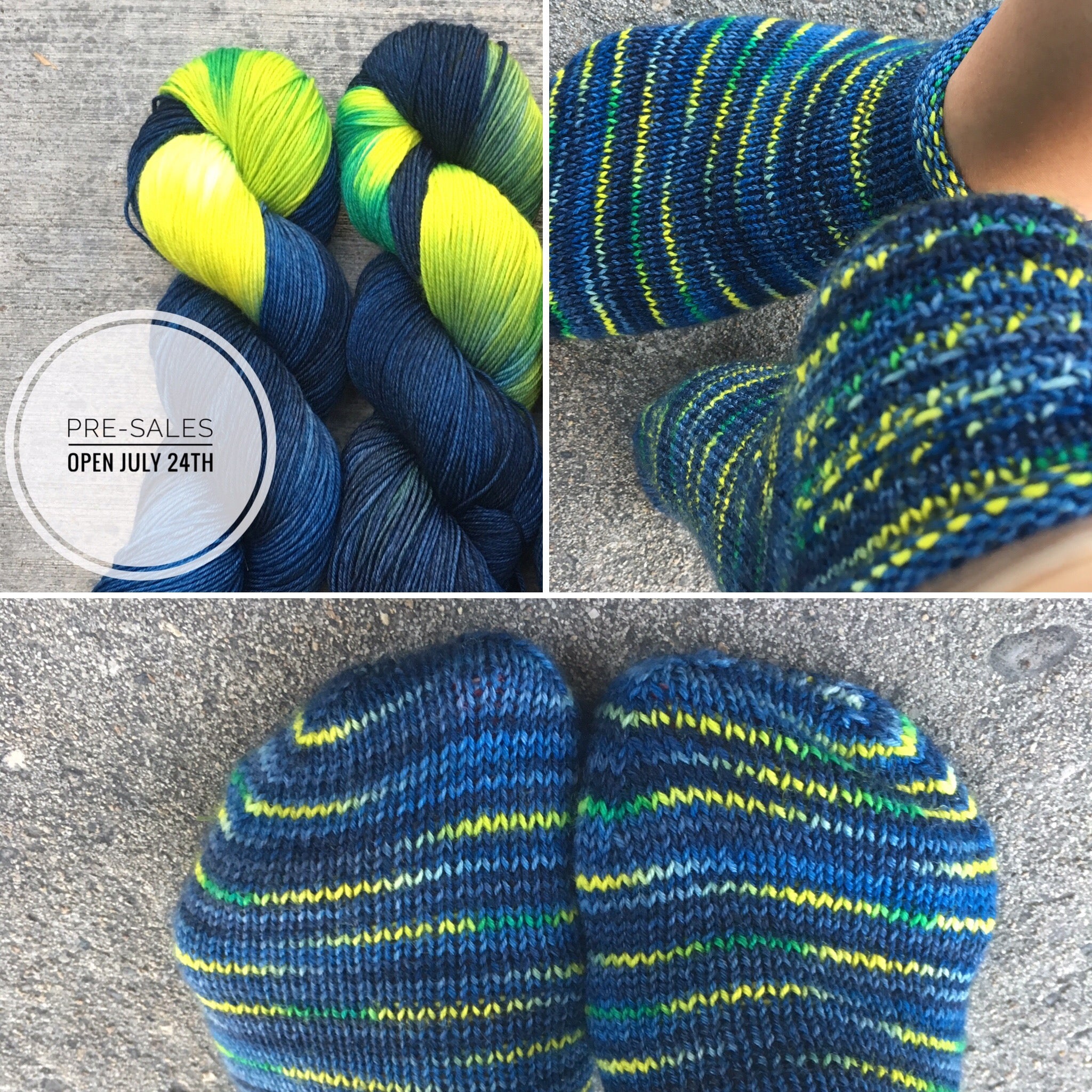 Hand Dyed Happy Yarn