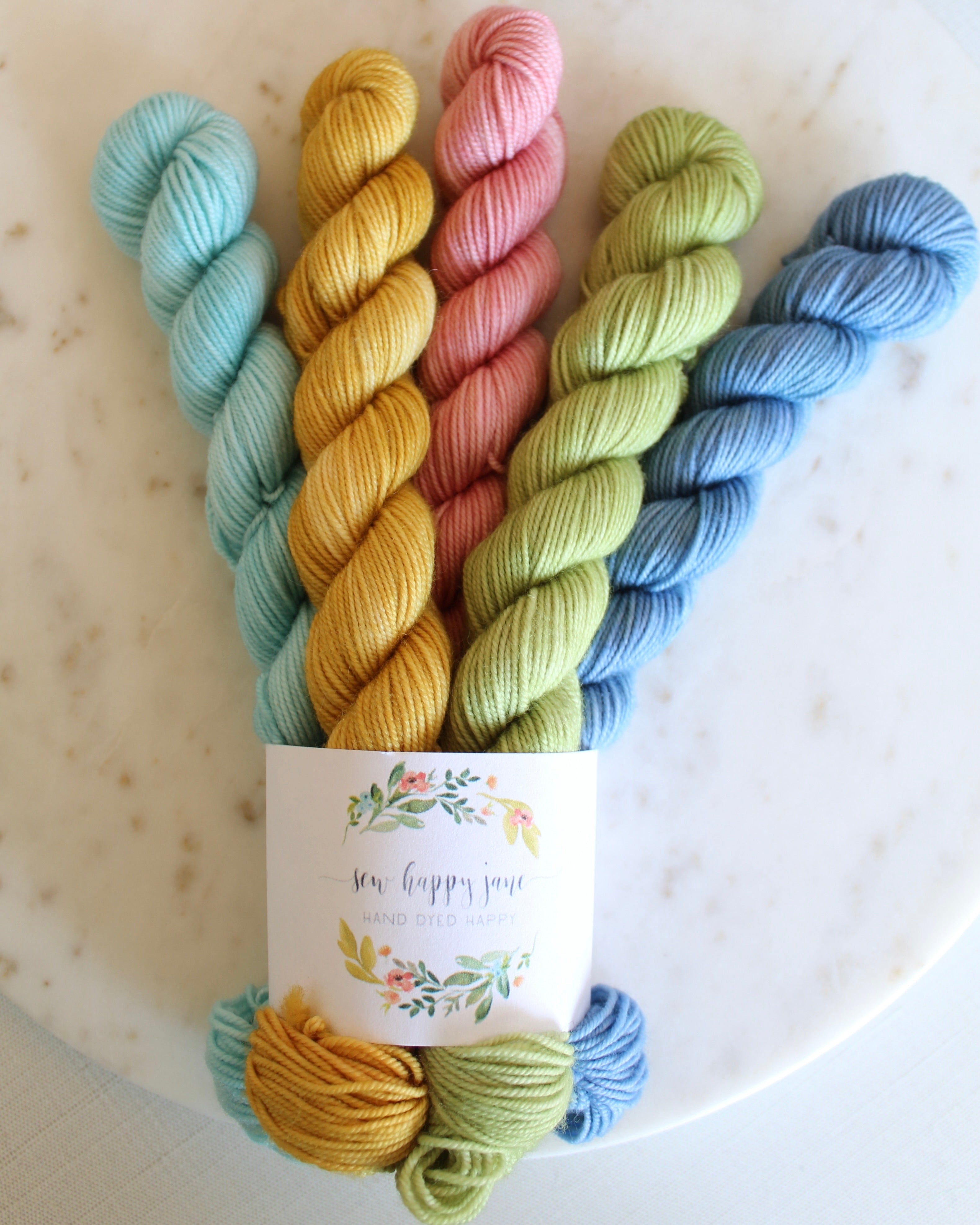 Tiny Popper Mini Skein Bundles (Ready To Ship) – Sew Happy Jane Hand ...